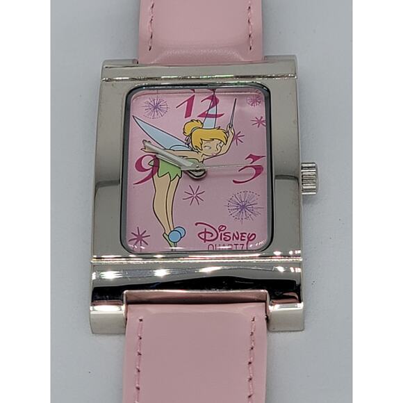 Disney | Accessories | Disney Store Pink Tinker Bell Ladies Rectangular ...